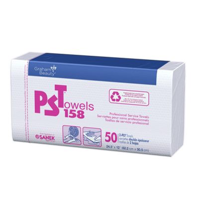 Graham PSTowels 158 2-Ply, 12" x 24.5" Disposable Towels - 50 ct | MWS